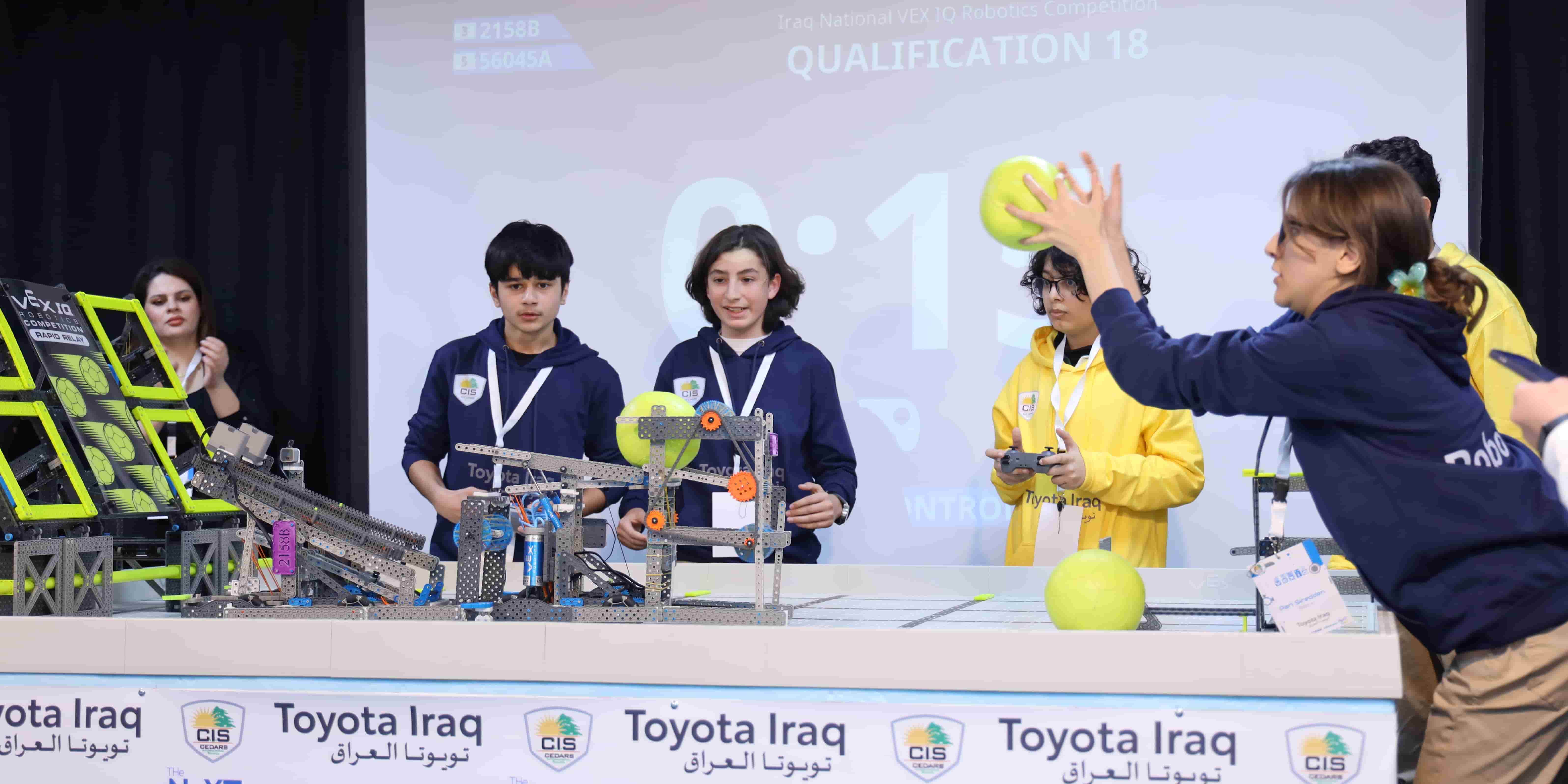 Toyota Iraq Sponsors the VEX Robotics Competition